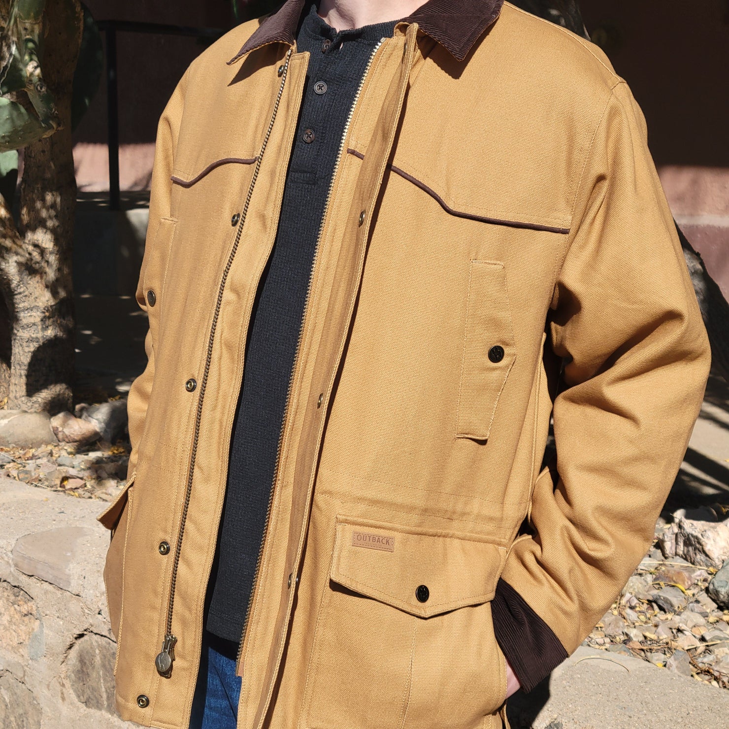 Men's Concealed Carry Cattlemen Jacket by Outback Trading Co. 29757 ...