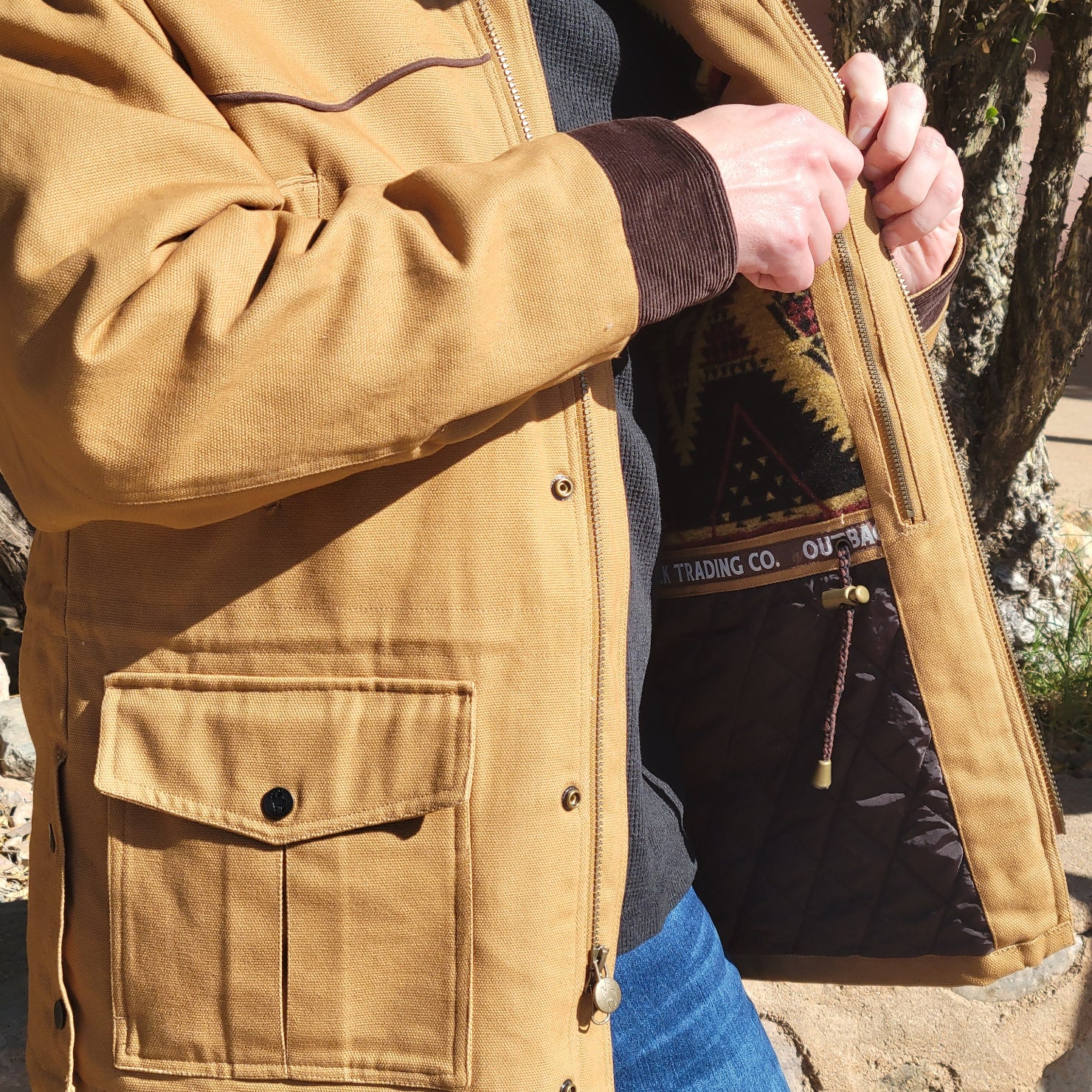 Men's Concealed Carry Cattlemen Jacket by Outback Trading Co. 29757 ...