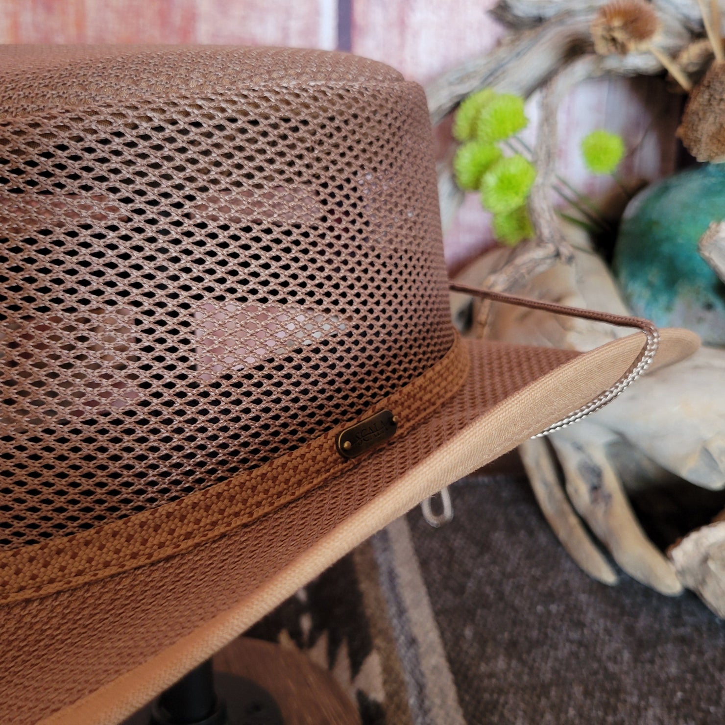 Mesh Covered Nylon Safari Hat the "Grand Canyon" by Scala Sport SC205 ...