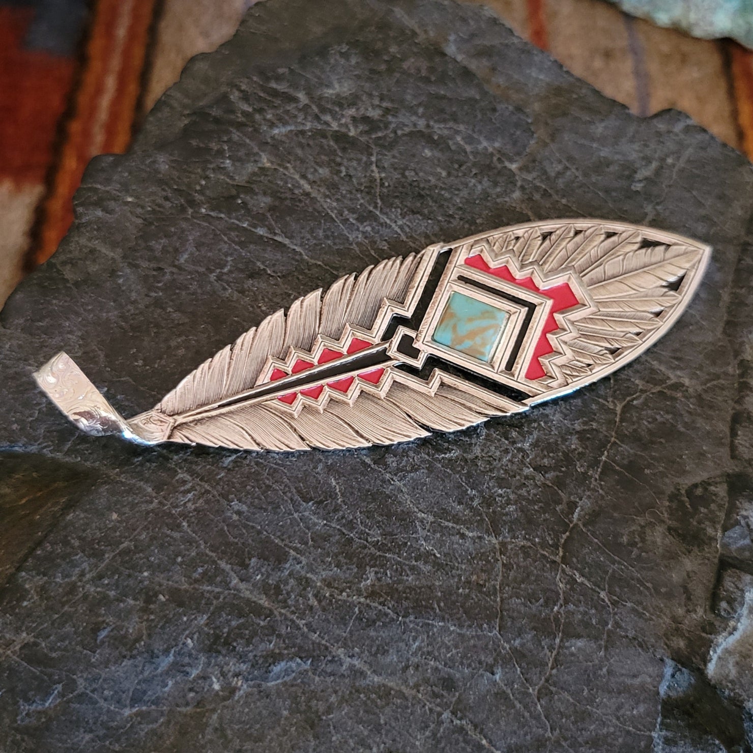 Southwest Aura American Made Hat Feather by Montana Silversmiths AMHF6 ...