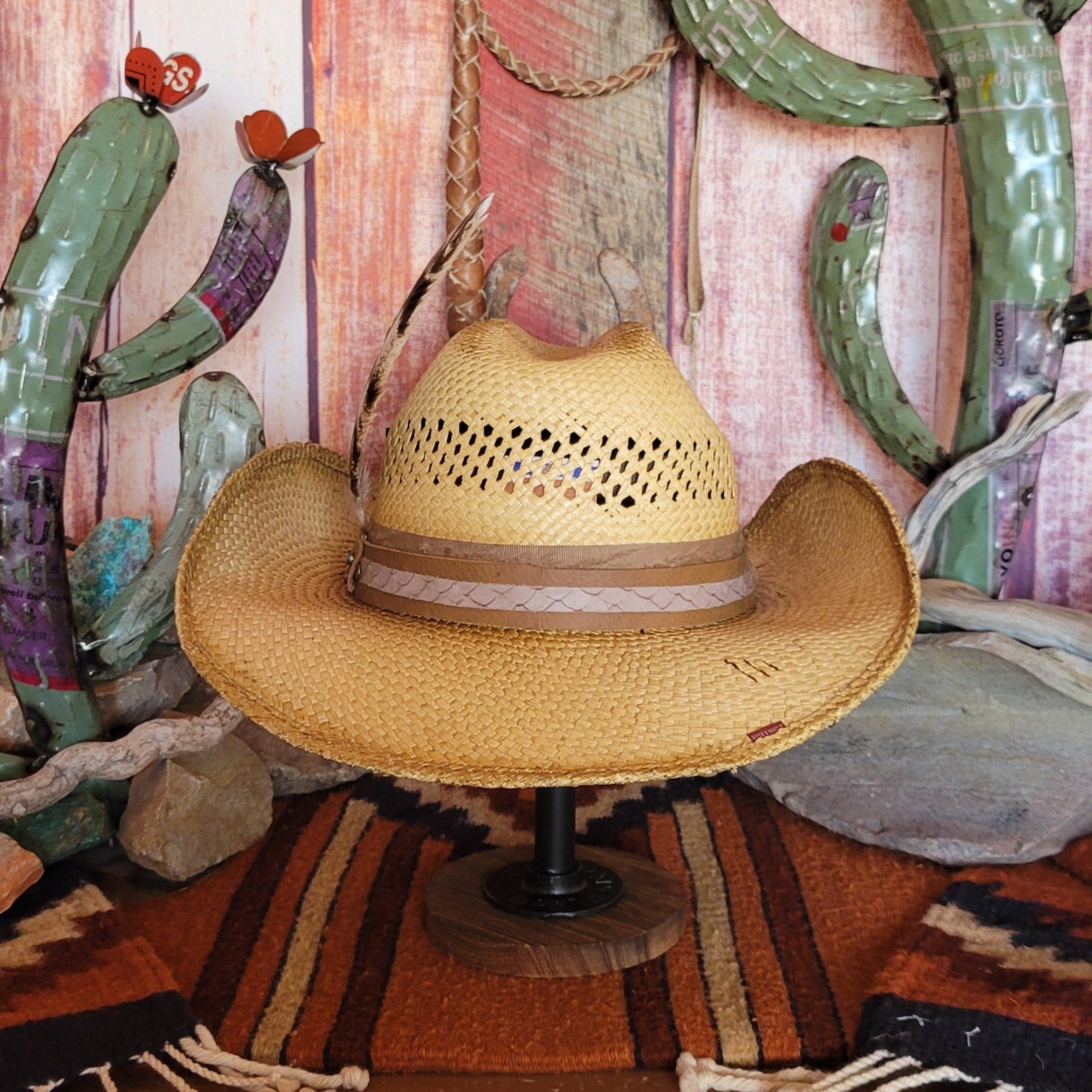 Straw Hat the "Wagon Mound" by Bullhide 5108N – The Branding Iron ...